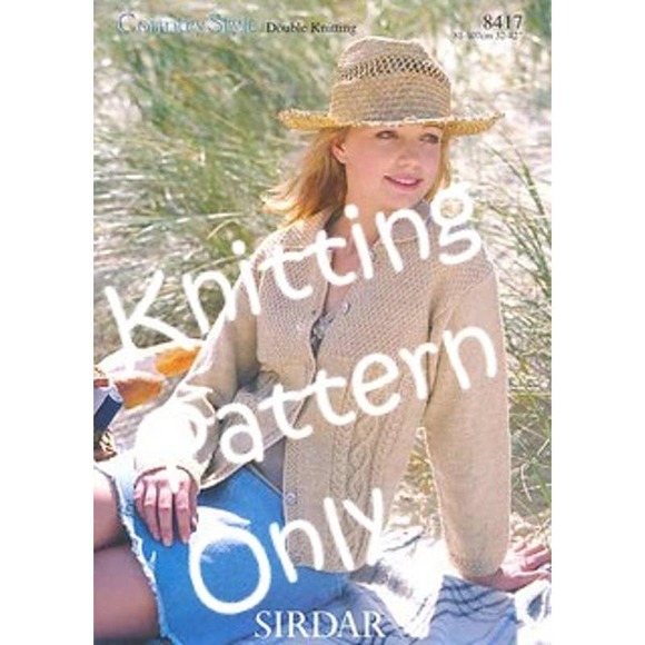 Sirdar | Art | New Sirdar 847 Country Style Ladies Cardigan Double ...